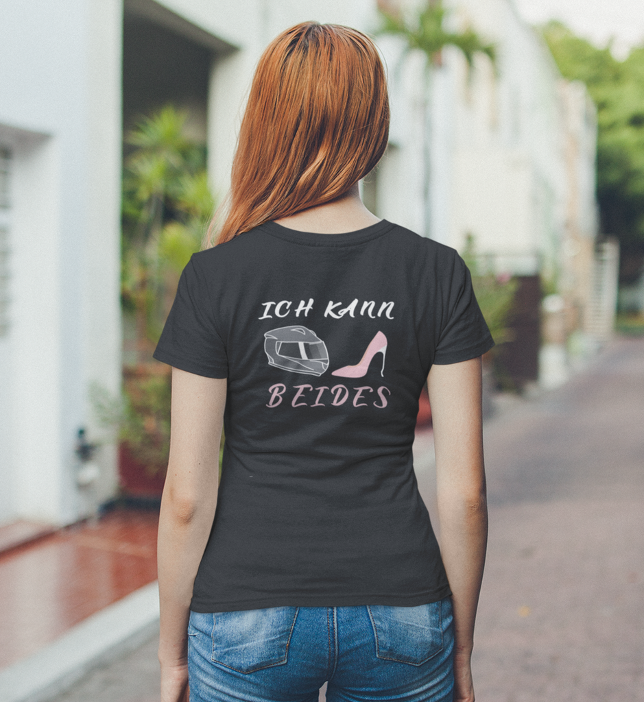 Ich kann beides | Damen Basic T-Shirt - bikerbund.de – BikerBund Ich kann beides | Damen Basic T-Shirt - bikerbund.de – BikerBund